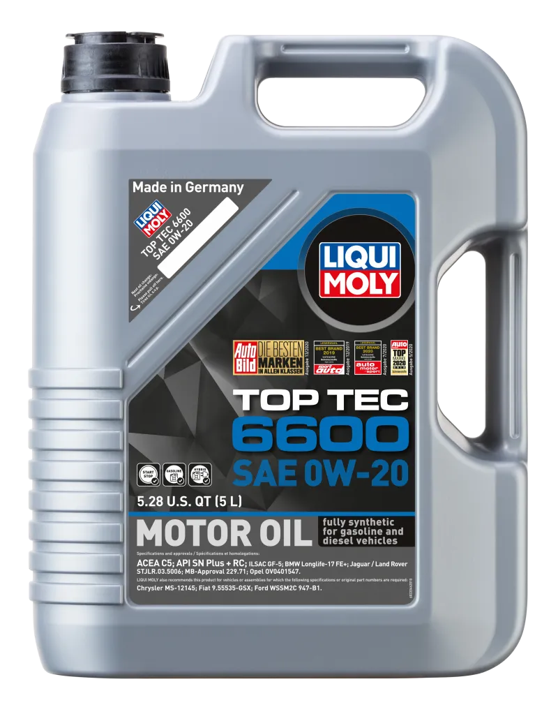 LIQUI MOLY Top Tec 6600 5L SAE 0W20 | FastScions